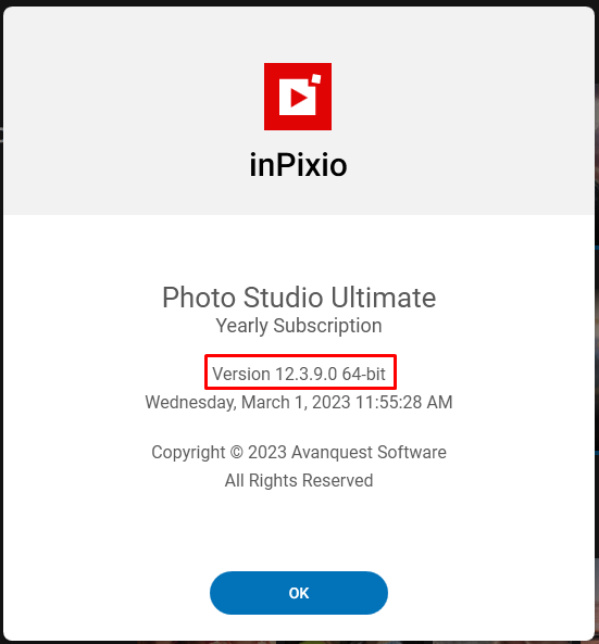 How do I check my product version number and other details? – inPixio