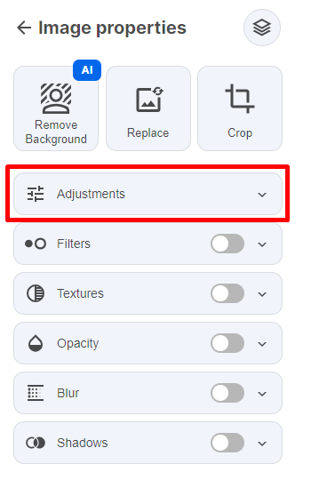 How to make adjustments to your photo in inPixio Online Photo Editor ...