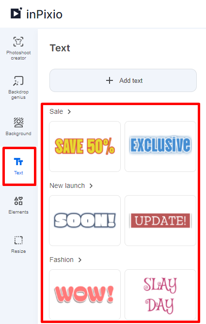 How to add text in inPixio Online Photo Editor? – inPixio
