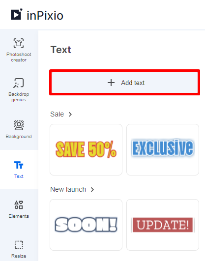 How to add text in inPixio Online Photo Editor? – inPixio