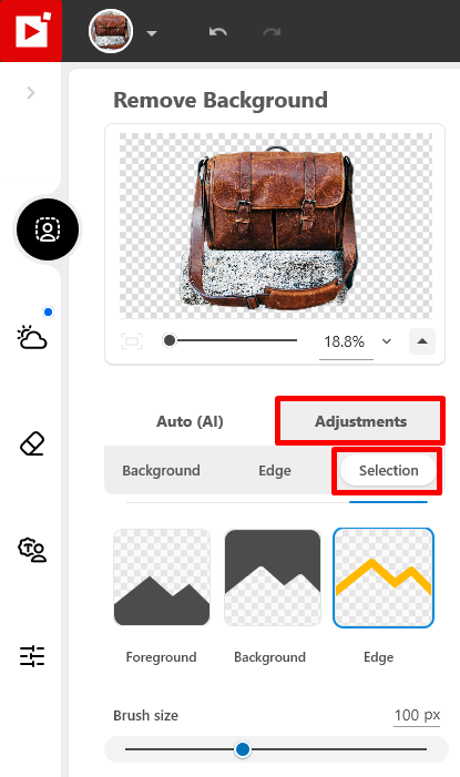 How to make a transparent background? – inPixio