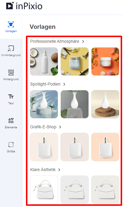 Wie verwende ich das Vorlagen-Tool in inPixio Online Photo Editor ...