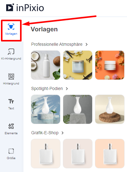 Wie verwende ich das Vorlagen-Tool in inPixio Online Photo Editor ...