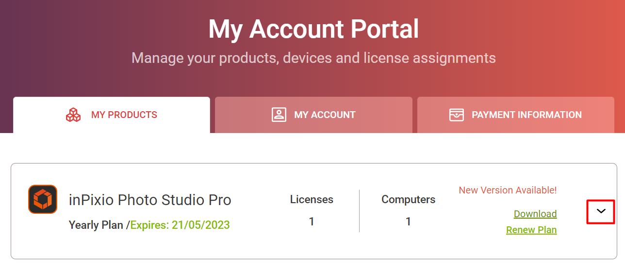How can I transfer my license to a different PC? – inPixio