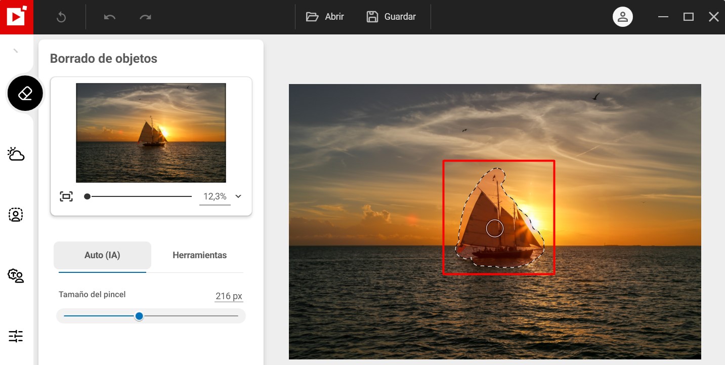 ¿Cómo quitar objetos mediante la herramienta Borrar? – inPixio
