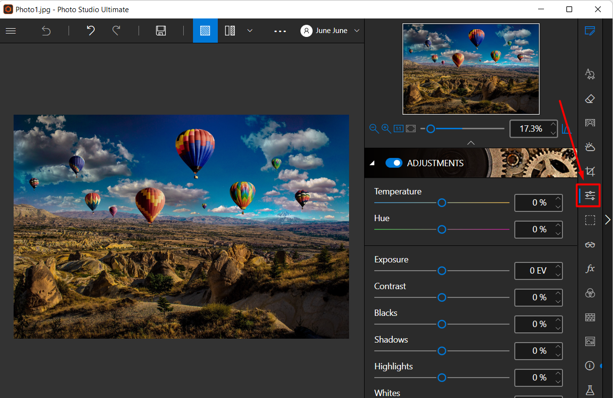 How to make adjustments to your photos? – inPixio